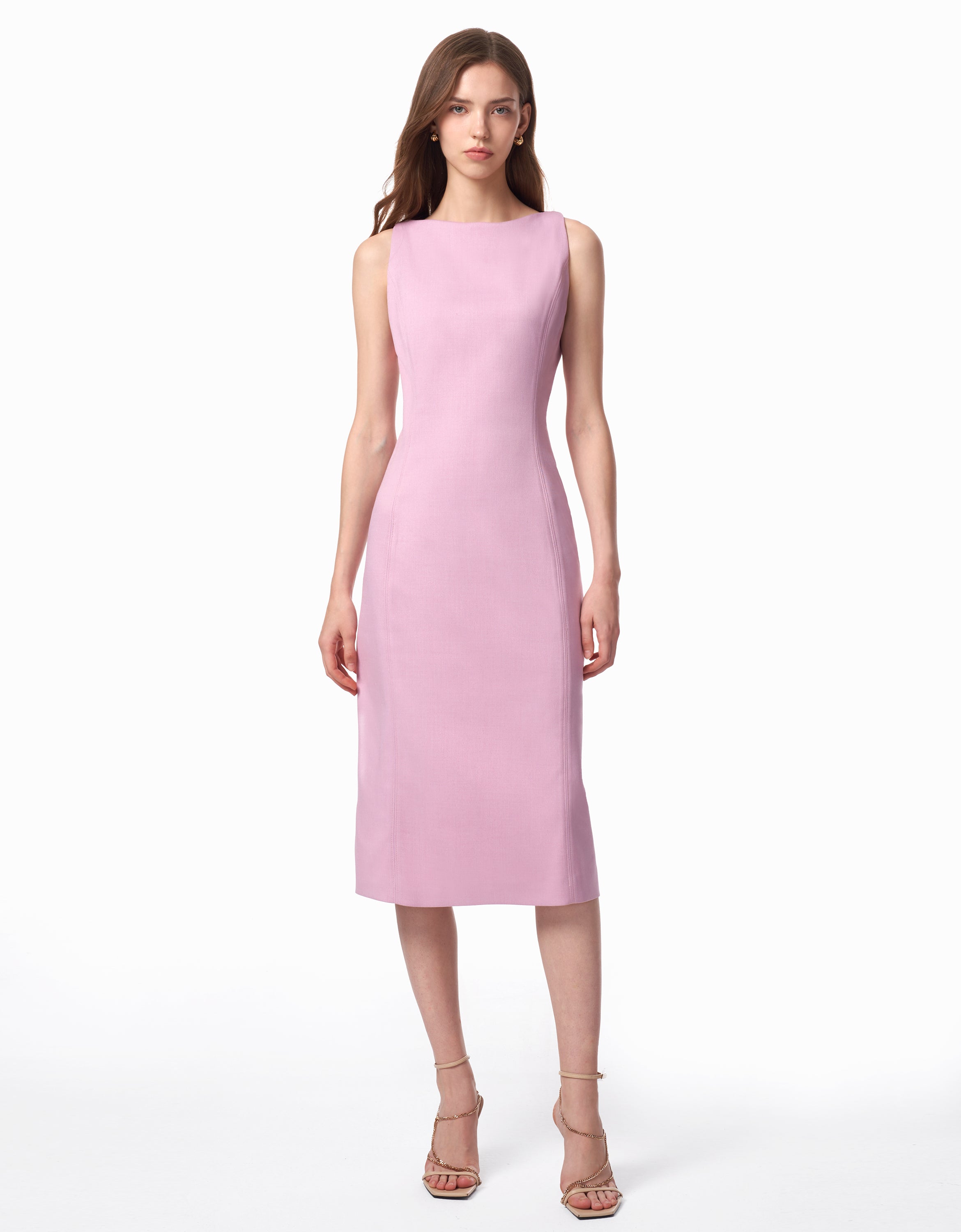 Boat Neck Back Slit Dress – Saturday Apparels Sdn. Bhd